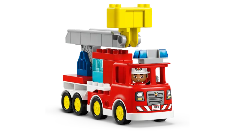 10473 Fire Truck with Hose and Firefighter – Box Of Bricks